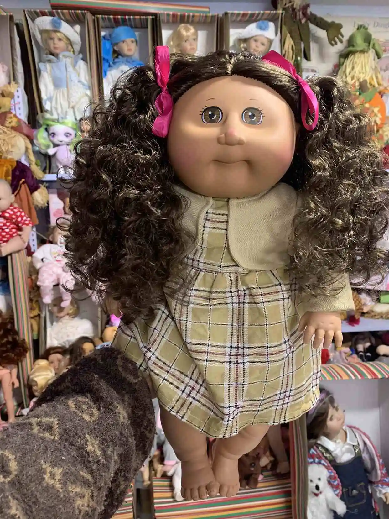 En existencia Muñeca Cabbage Patch original Muñeca de vinilo Linda Muñeca de algodón PP ...