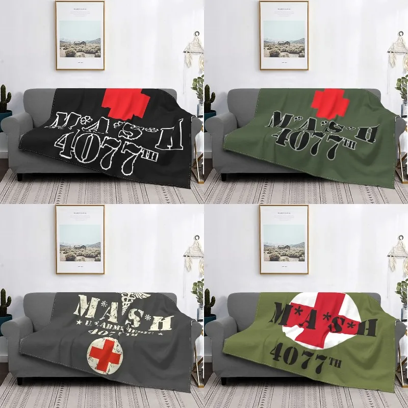 4077th-Mash-US-Army-Medic-Blanket-Warm-Fleece-Soft-Flannel-Alan-Alda ...
