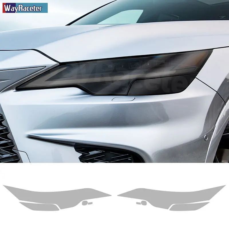 2-Pcs-Car-Headlight-Protective-Film-Transparent-Smoke-Black-TPU-Sticker ...