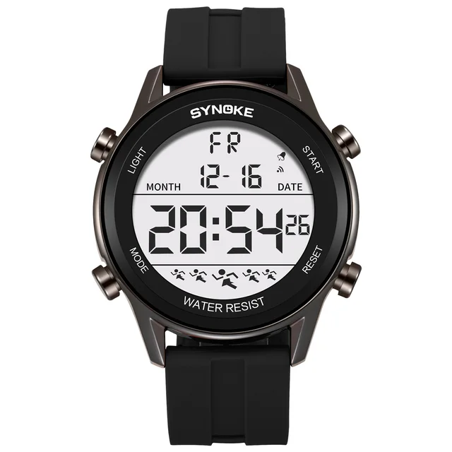 Digital Men's Wrist Watch Waterproof EL Display Outdoor Sport Watch ...