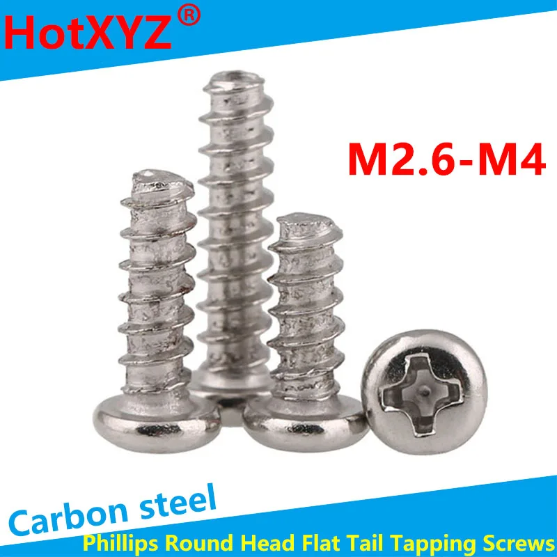 Phillips-Pan-Head-Flat-End-Self-Tapping-Mini-Screw-PB-M2-6M3M3-5M4 ...