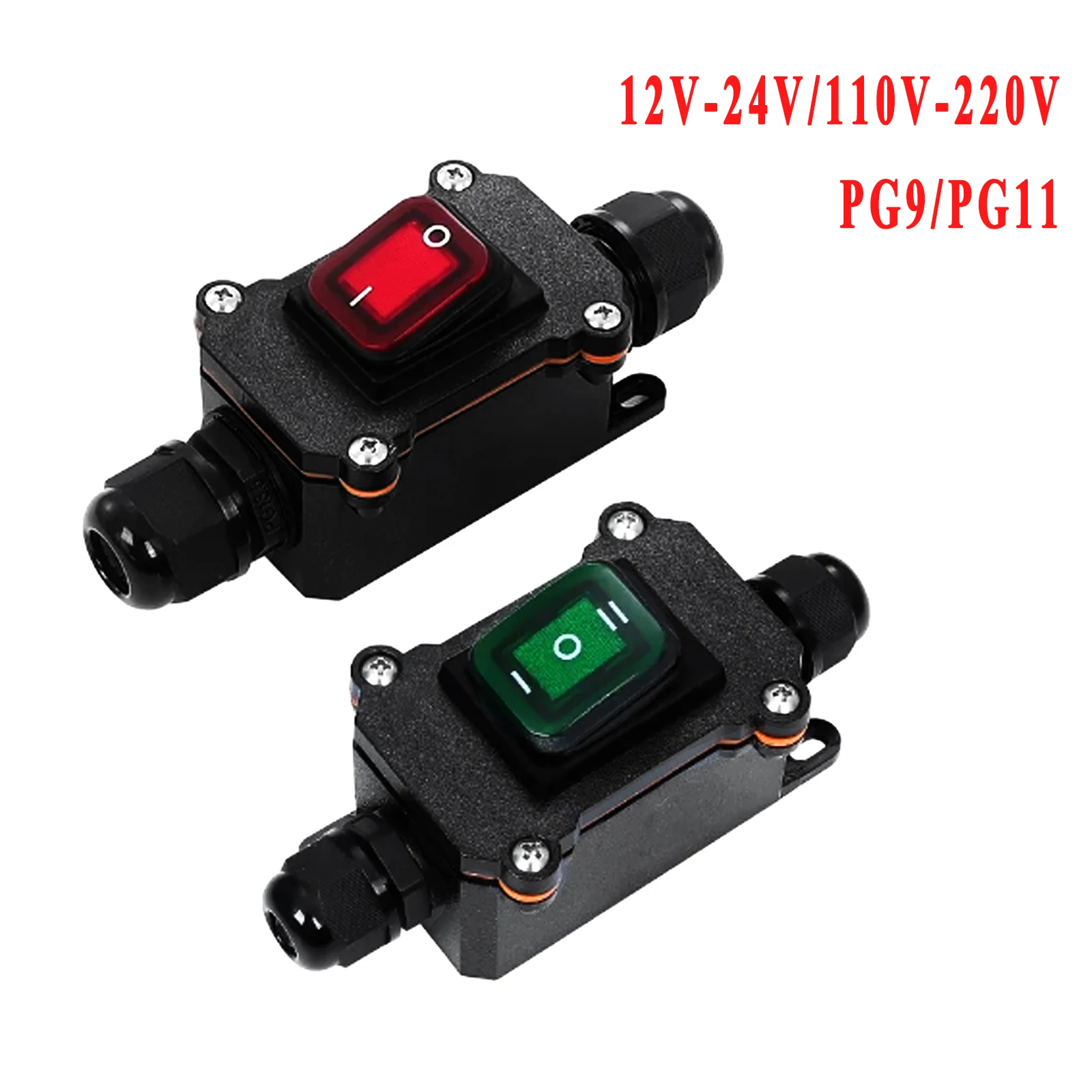 Waterproof-Outdoor-Led-Rocker-Switch-12V-24V-110V-220V-DC-AC-Power ...