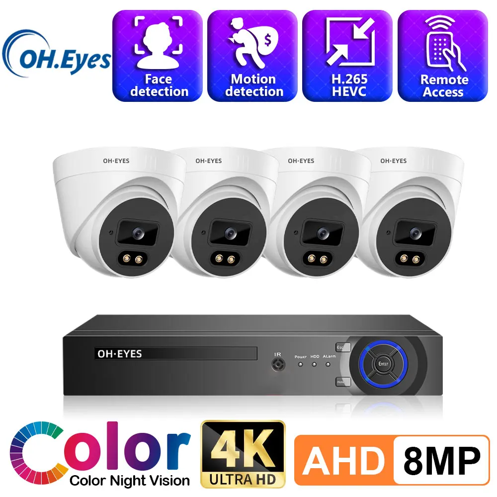 4K-HD-4CH-AHD-DVR-Kit-XMEYE-Face-Detection-CCTV-Camera-System-Kit ...
