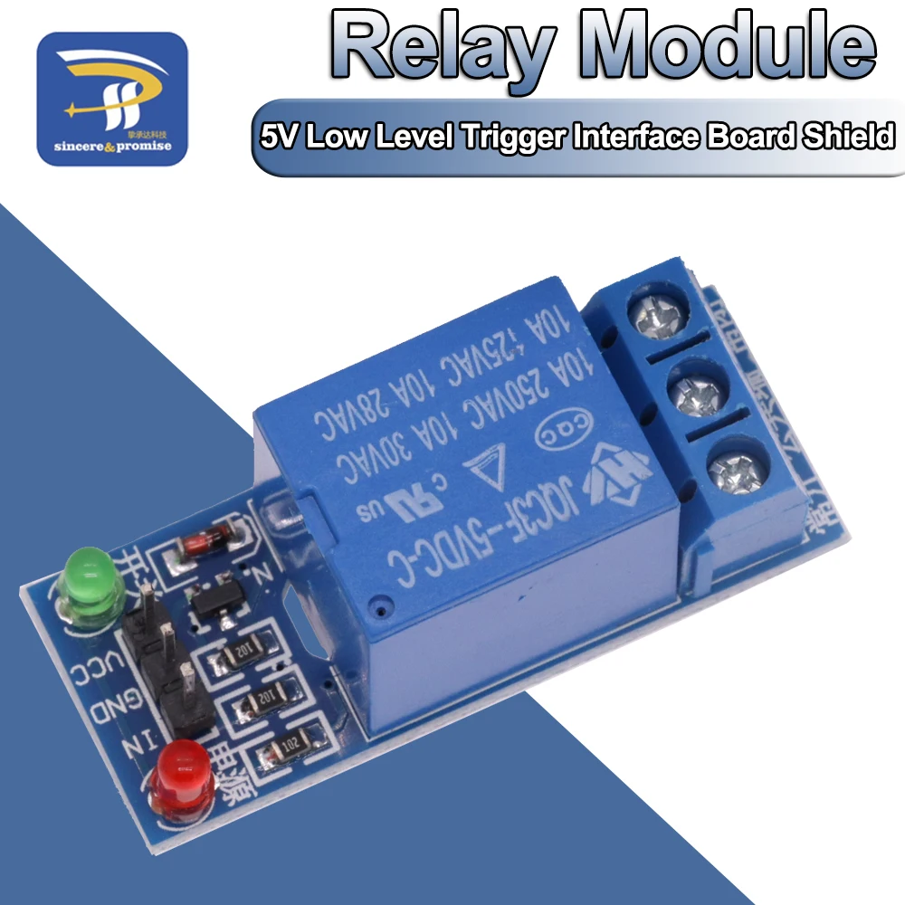 1-Channel-One-Way-5V-12V-Low-Level-Trigger-Relay-Module-Microcontroller ...