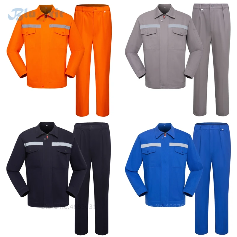 Workshop-Suits-Uniform-Jacket-Bottoms-Repair-Men-Women-Trousers-Pants ...