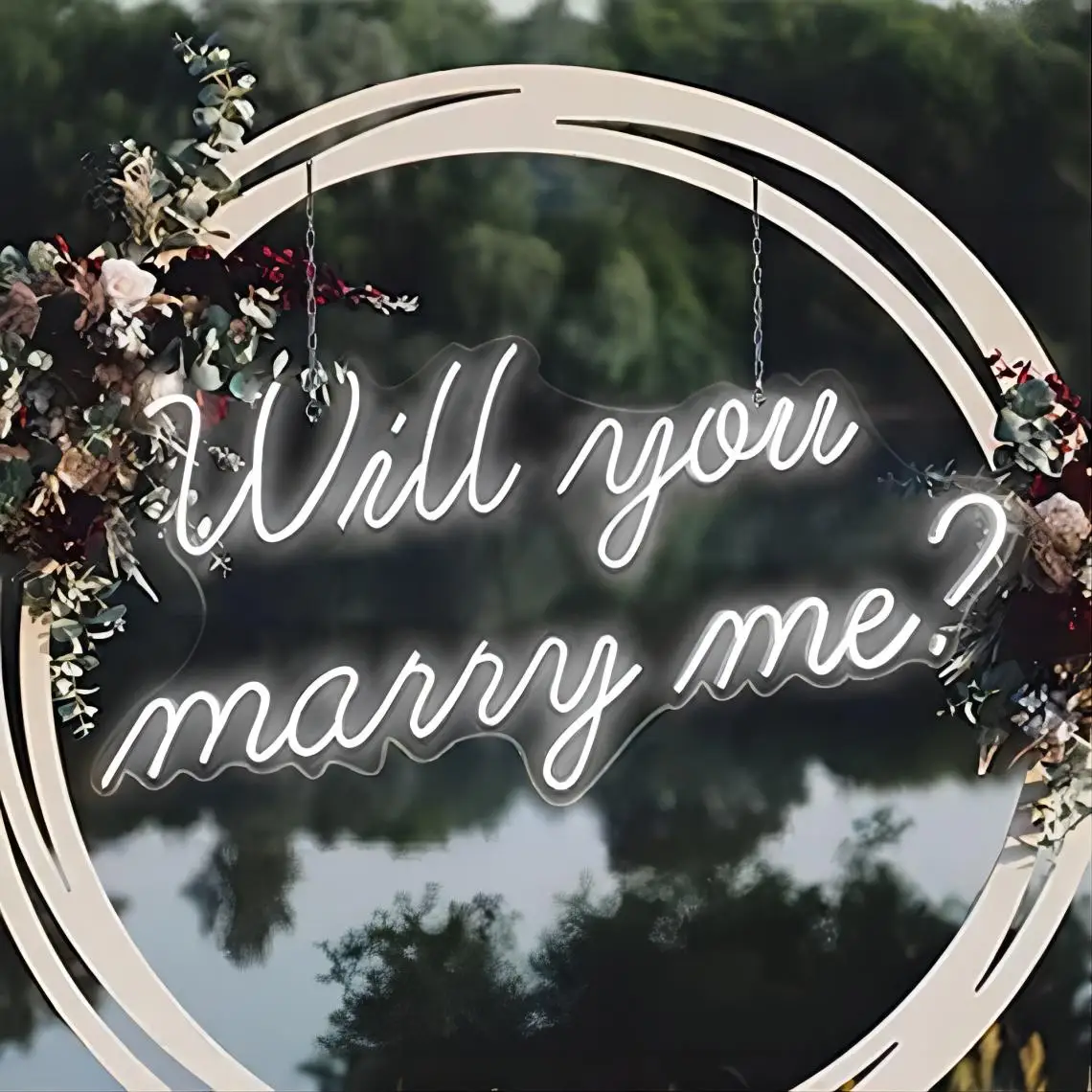 Will You Marry Me Neon Sign LED Light for Romantic Surprise Proposal ...