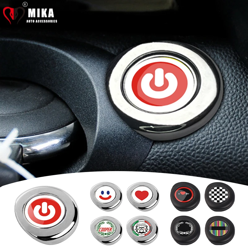 Car-Engine-One-Button-Start-Stop-Cover-Stickers-For-Mini-Cooper-R55-R56 ...