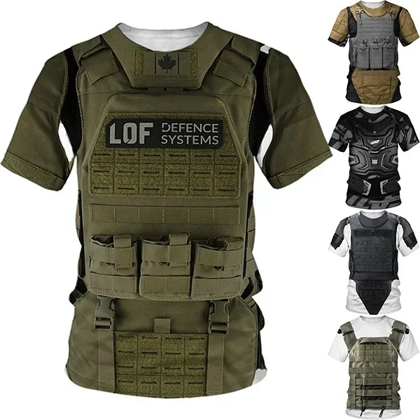 European and American Field Interesting Tactical Vest 3D Printed Unisex ...