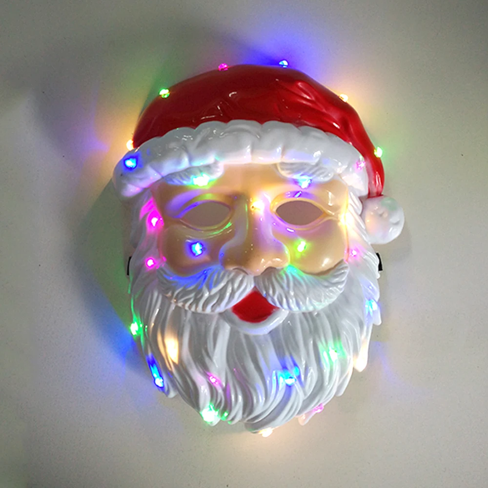 LED-Santa-Claus-Mask-Christmas-Halloween-Decoration-Led-Light-Cosplay ...