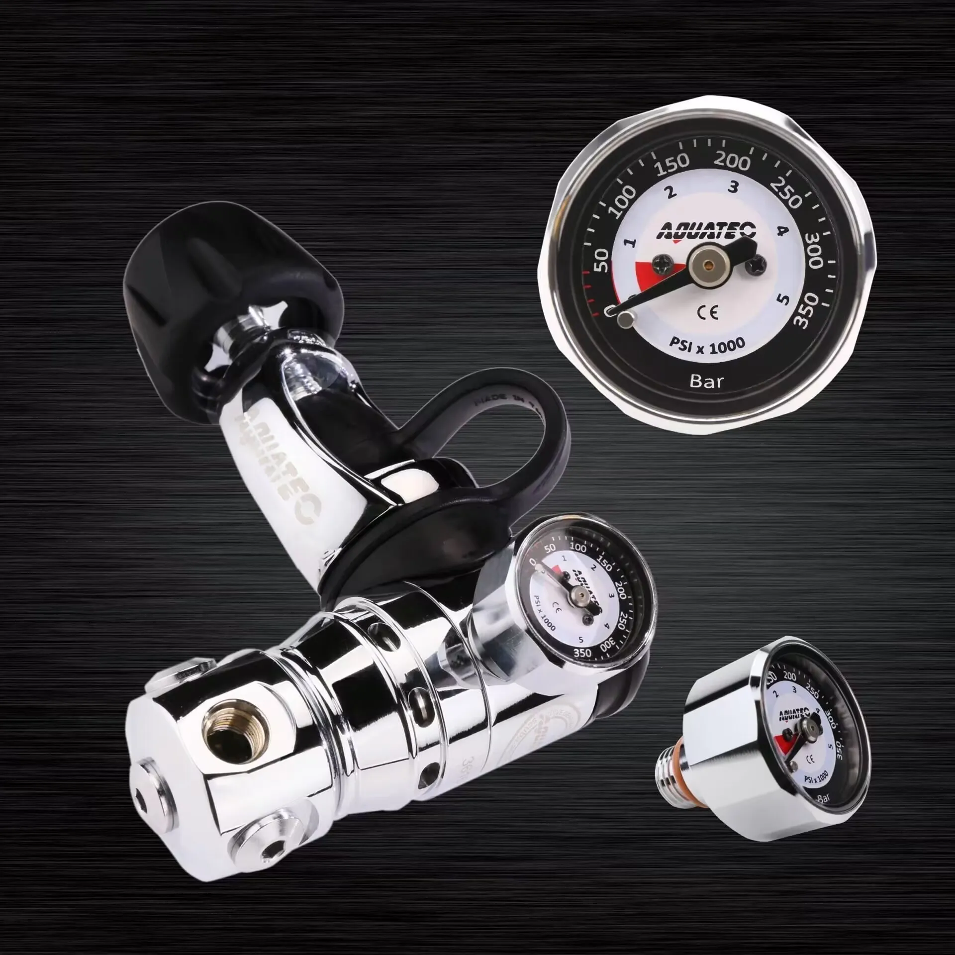 AQUATEC-Scuba-Pony-Bottle-Mini-Pressure-Gauge-Pressure-Reducing-Bottle ...