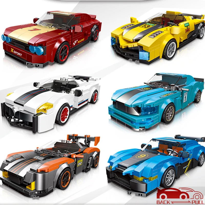 Pull-back-Racing-Car-Speed-Champions-F1-City-Sports-Model-Building ...