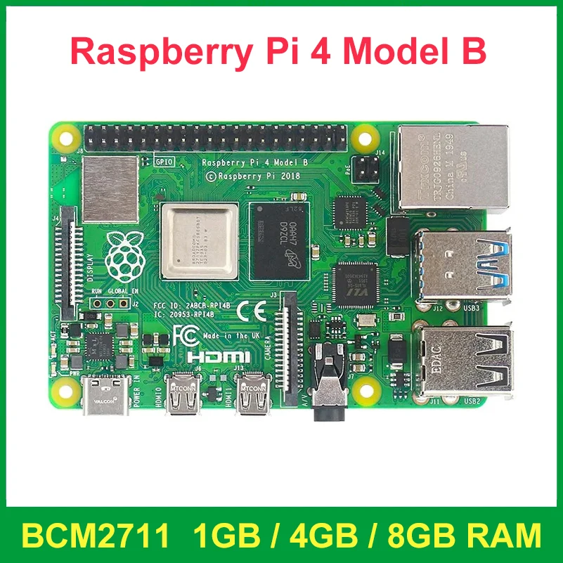 Raspberry-Pi-4-Model-B-Board-1GB-4GB-8GB-RAM-Cortex-A72-ARM-1-5GHz ...