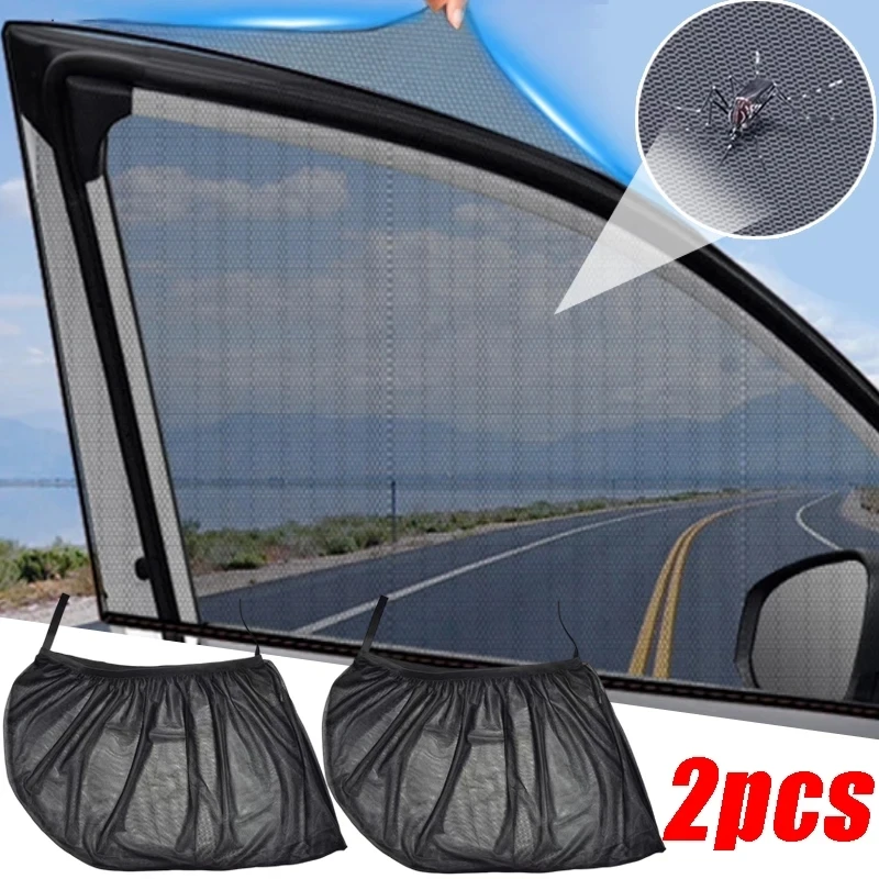 Universal Car Front/Rear Side Window Sun Visor Shade Mesh Cover Auto UV ...