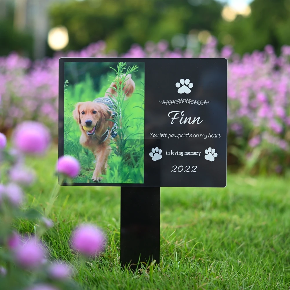 Personalised Pet Memorial Stake Acrylic Marker Grave Pet Gravestones ...
