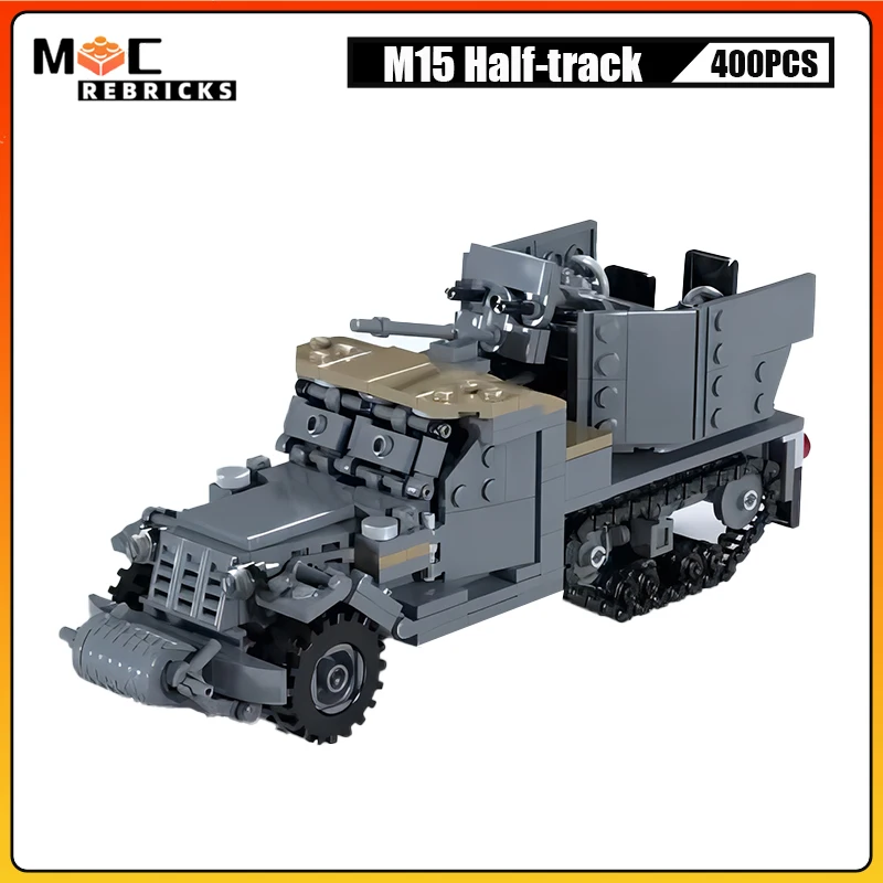 WW II Military Tank M15 Half-track Combination Cannon Motor Armored ...