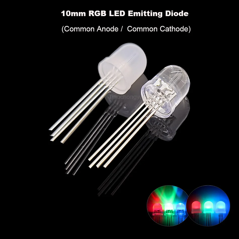 10mm-RGB-LED-Emitting-Diode-Micro-Indicator-Red-Green-Blue-Multicolor ...
