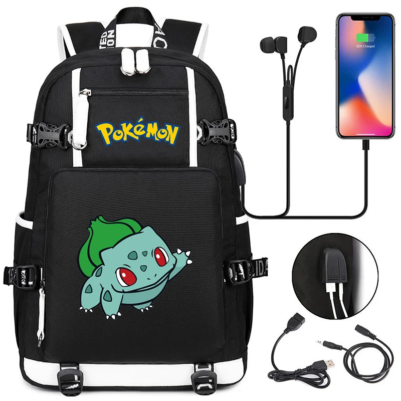 Pokemon Adventure School Backpack Schoolbag - Bulbasaur - KawaiiMerch.com