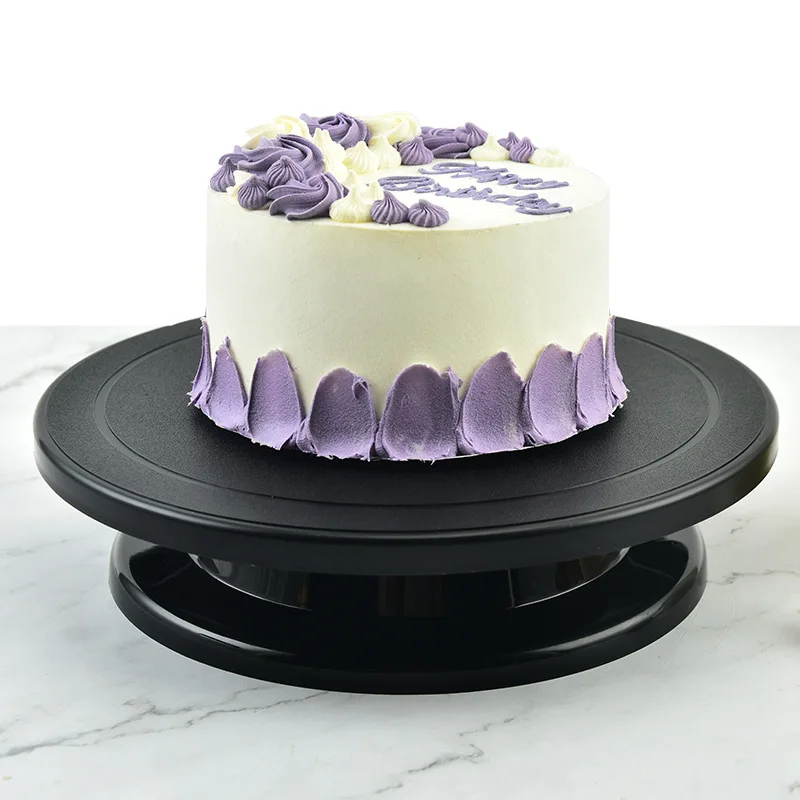 Plastic-Cake-Turntable-Rotating-Anti-skid-Round-Cream-Stand-Cake ...