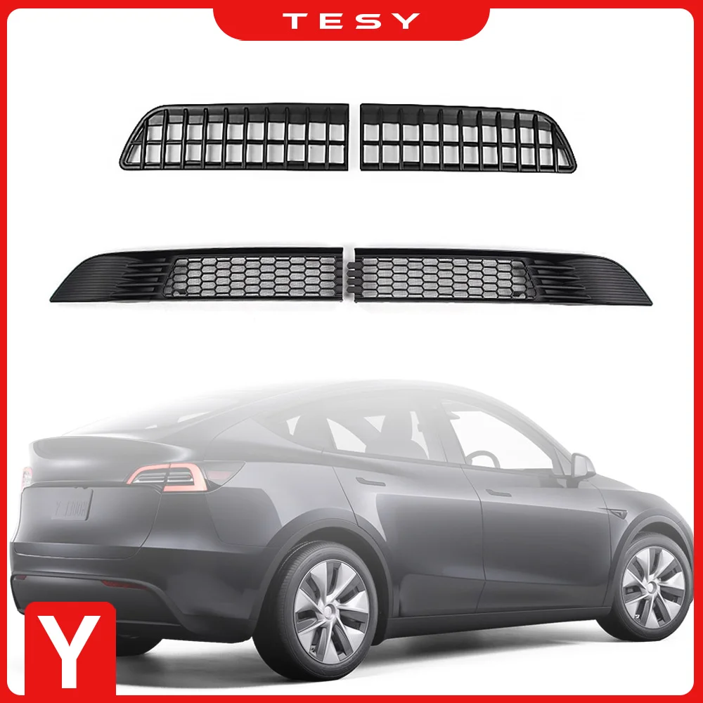 For-Tesla-Model-Y-Car-Lower-Bumper-Anti-Insect-Net-Anti-Dust-Proof ...