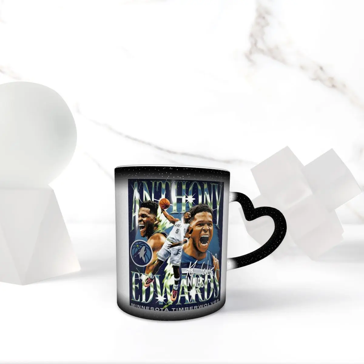 Anthony Edwards Minnesota Basketball Mug Funny Ceramic Coffee Cups Tea ...