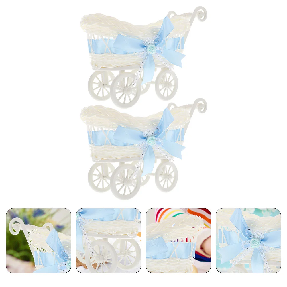 Wicker-Stroller-Decoration-Rattan-Baby-Carriage-Baby-Doll-Stroller ...