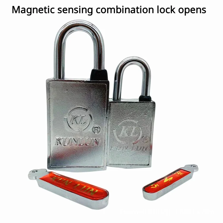 Magnetic-Lock-Padlock-Magnetic-Induction-Password-Lock-Magnetic-Strip ...