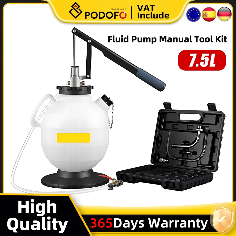 7.5L Transmission Oil Filler Fluid Pump Manual Tool Kit with 15PCs ...