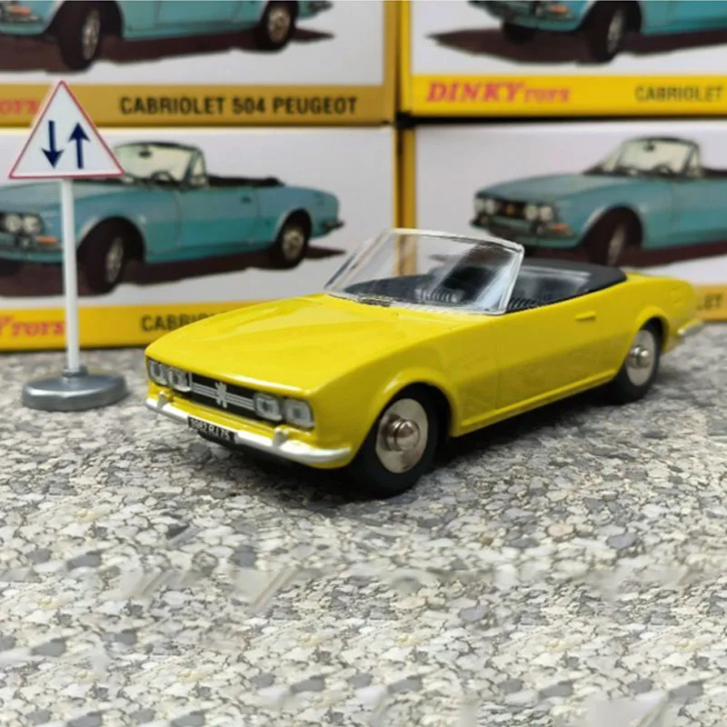 Diecast-Alloy-1-43-Dinky-Cabriolet-504-Convertible-Sports-Car-Model ...