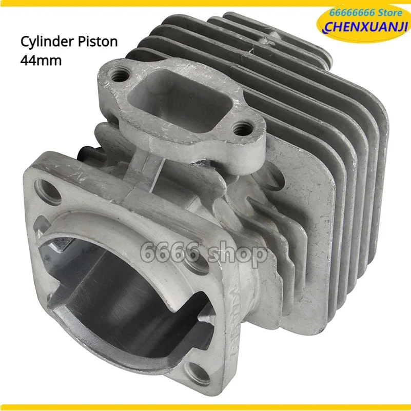 44mm Ported Performance Racing Block Bore Cylinder Piston For 2 Stroke ...