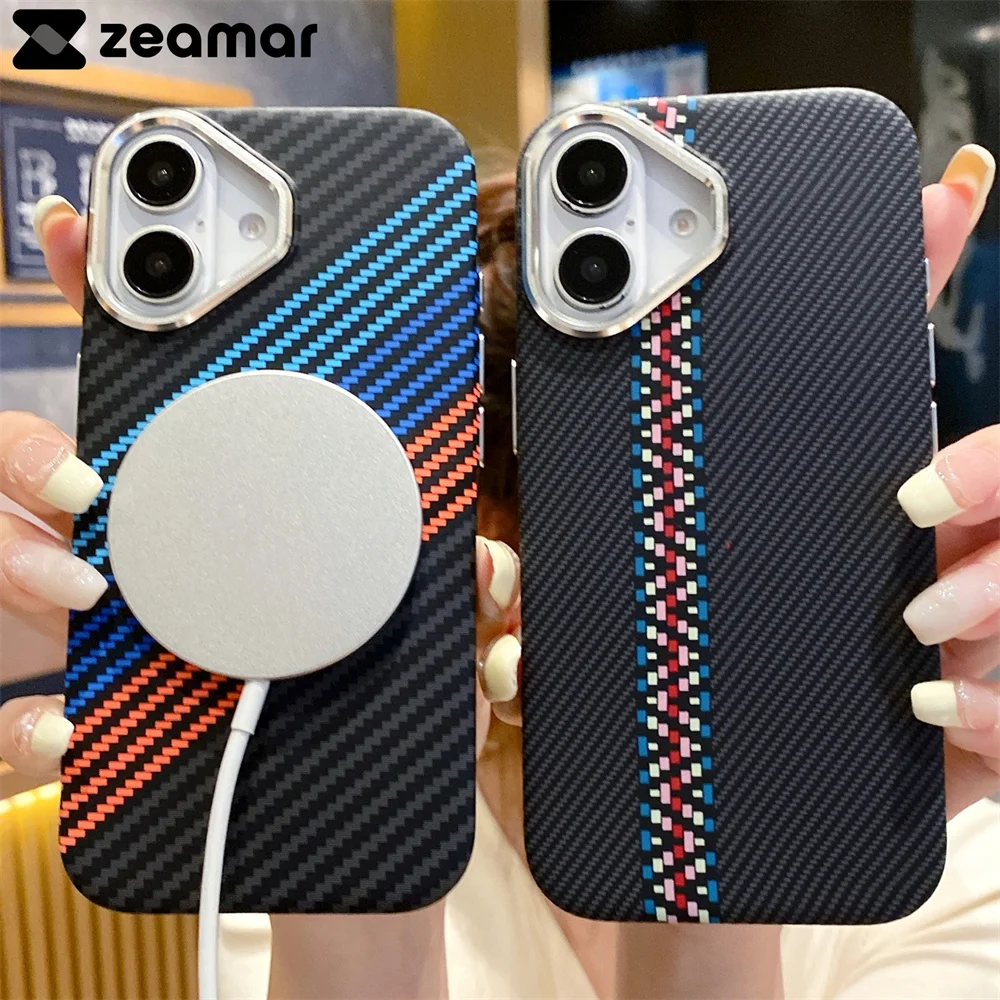 Luxury-Carbon-Fiber-Pattern-Magnetic-For-Magsafe-Case-For-iPhone-16-15 ...