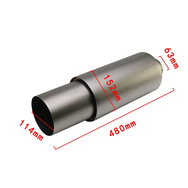 Car Exhaust System Titanium Muffler Tail Pipe Tip Universal High ...