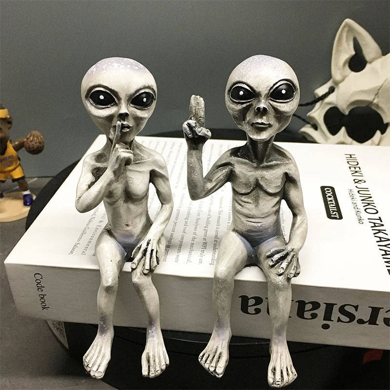 Alien Statues Decoration | Alien Outer Space Statue | Martian Figurines ...