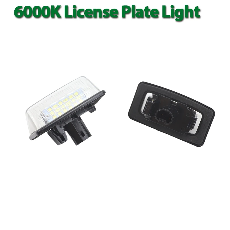 2x Rear LED SMD License Number Plate Lamp 6000K For Toyota Alphard Wish ...