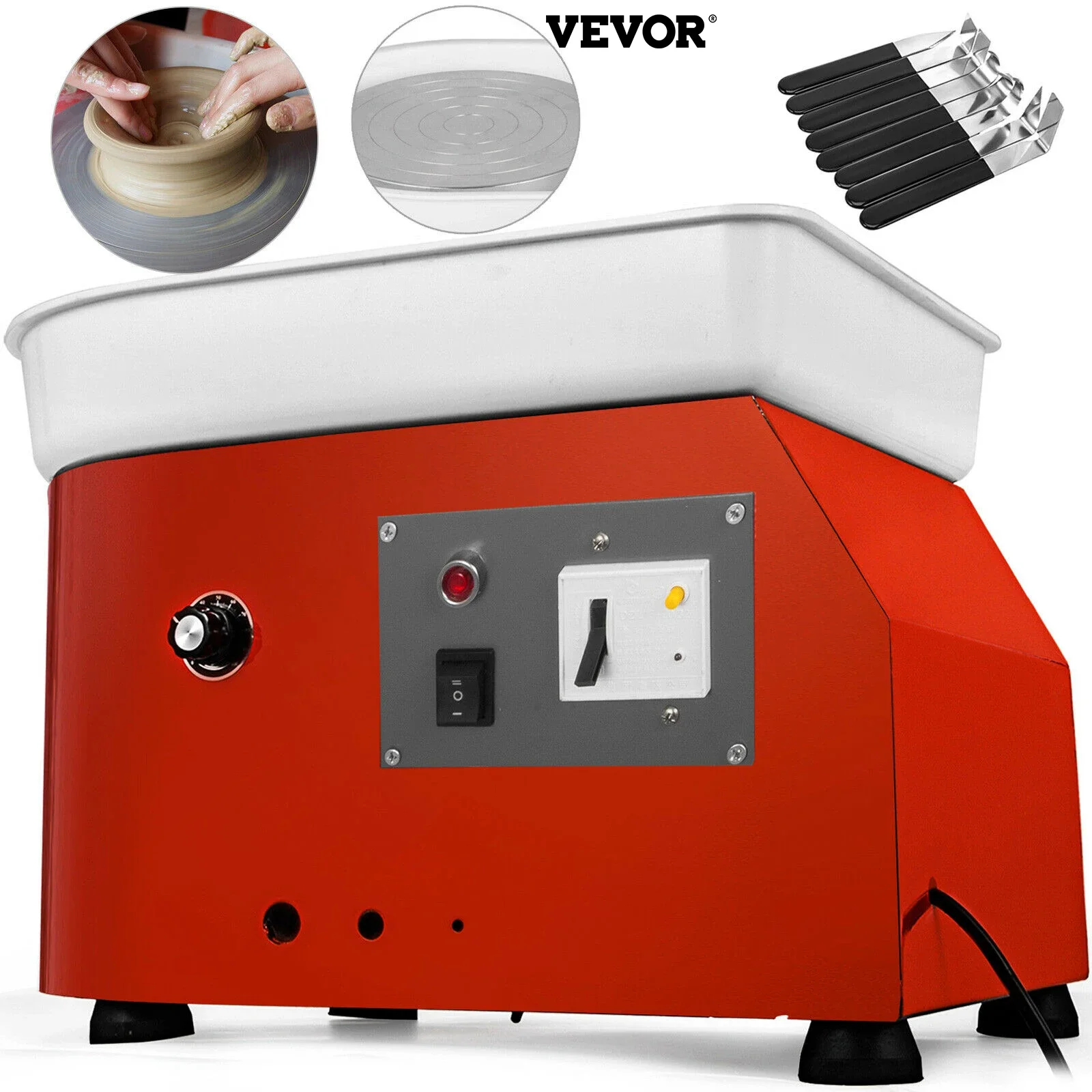 VEVOR-DIY-Ceramic-Pottery-Machine-25cm-Electric-Pottery-Wheel-Ceramic ...