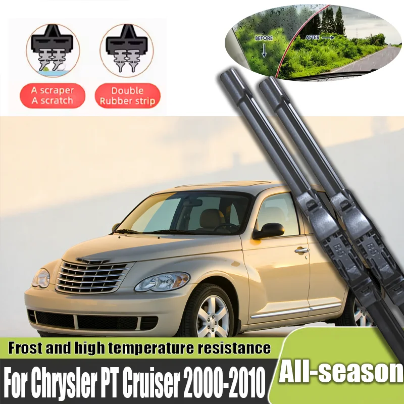 2pcs Front Windshield Wiper Blades Windscreen Wipers For Chrysler PT ...