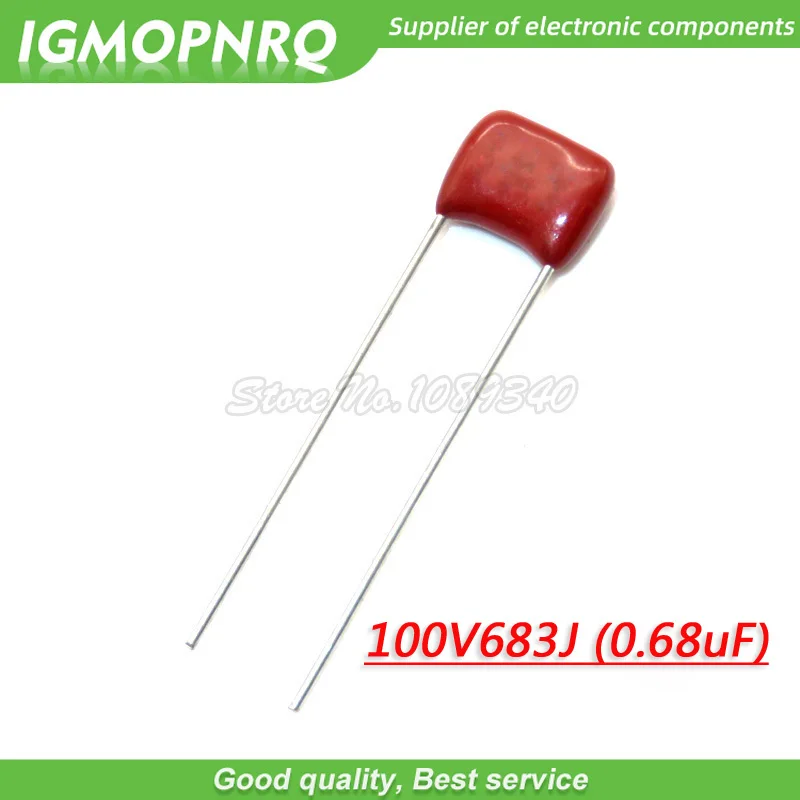 20PCS 100V683J 68NF 0.068UF Pitch 5MM 100V 683 CBB Polypropylene film ...