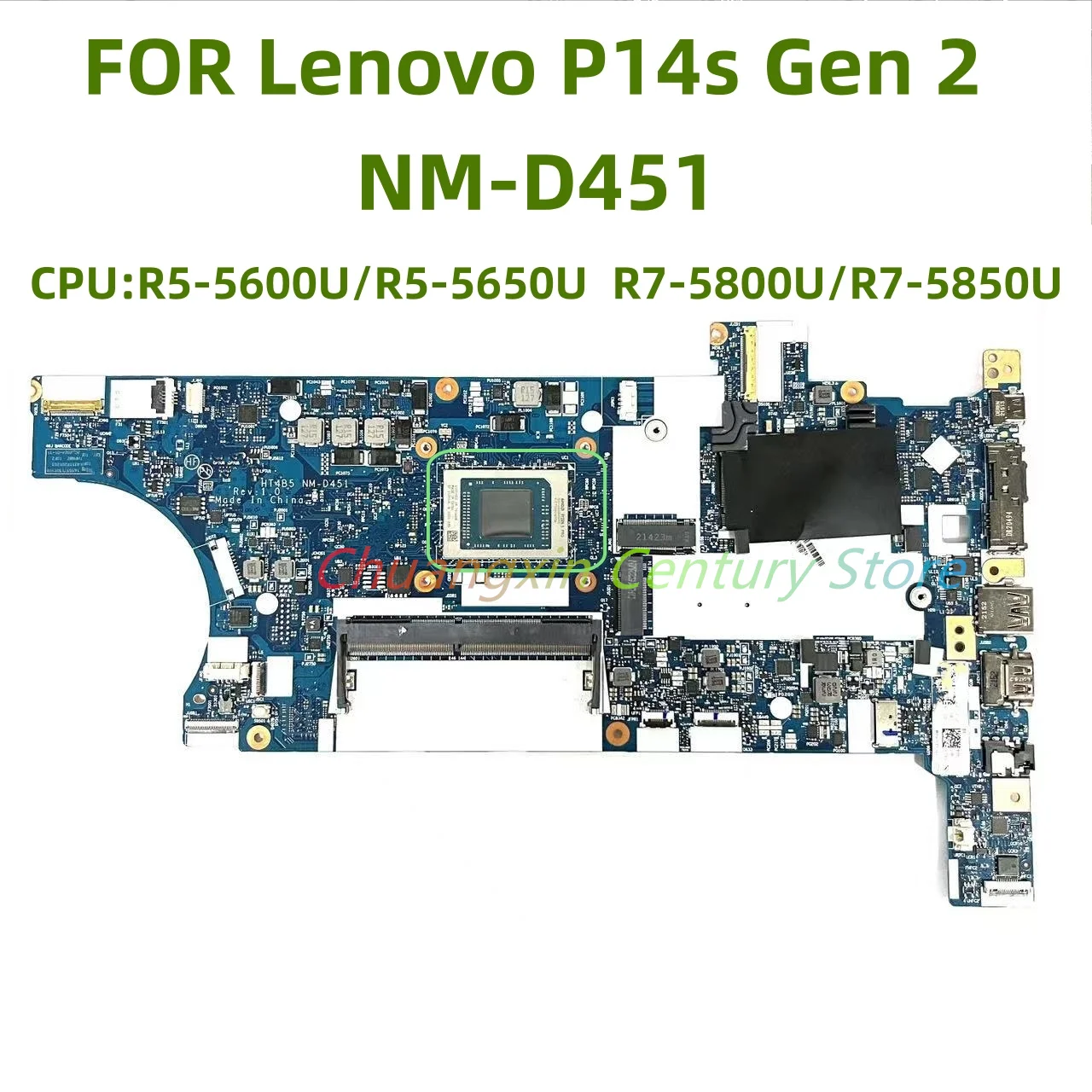 NM-D451-is-suitable-For-Lenovo-P14s-Gen-2-laptop-motherboard-CPU-R5 ...