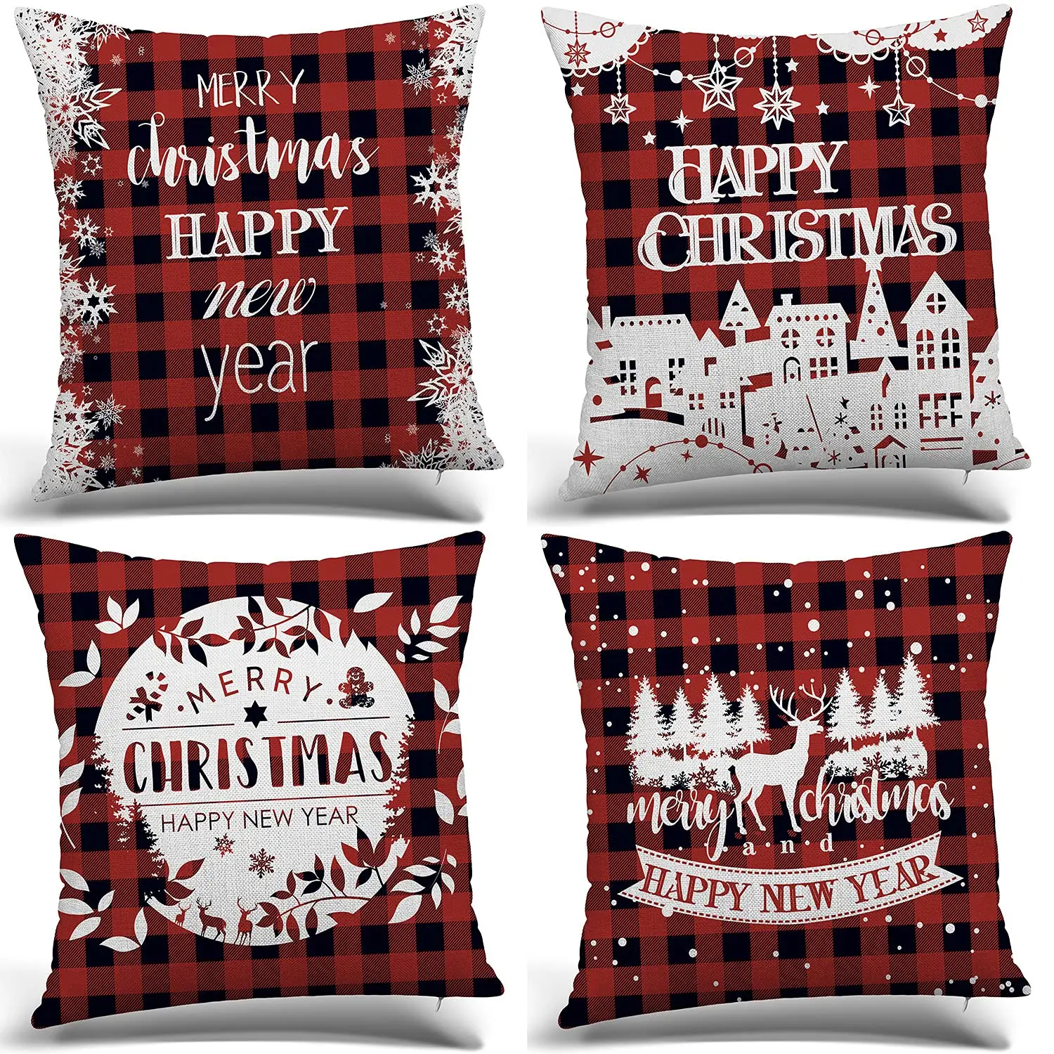 Federa-di-lino-alce-di-natale-fodera-per-cuscino-divano-soggiorno ...