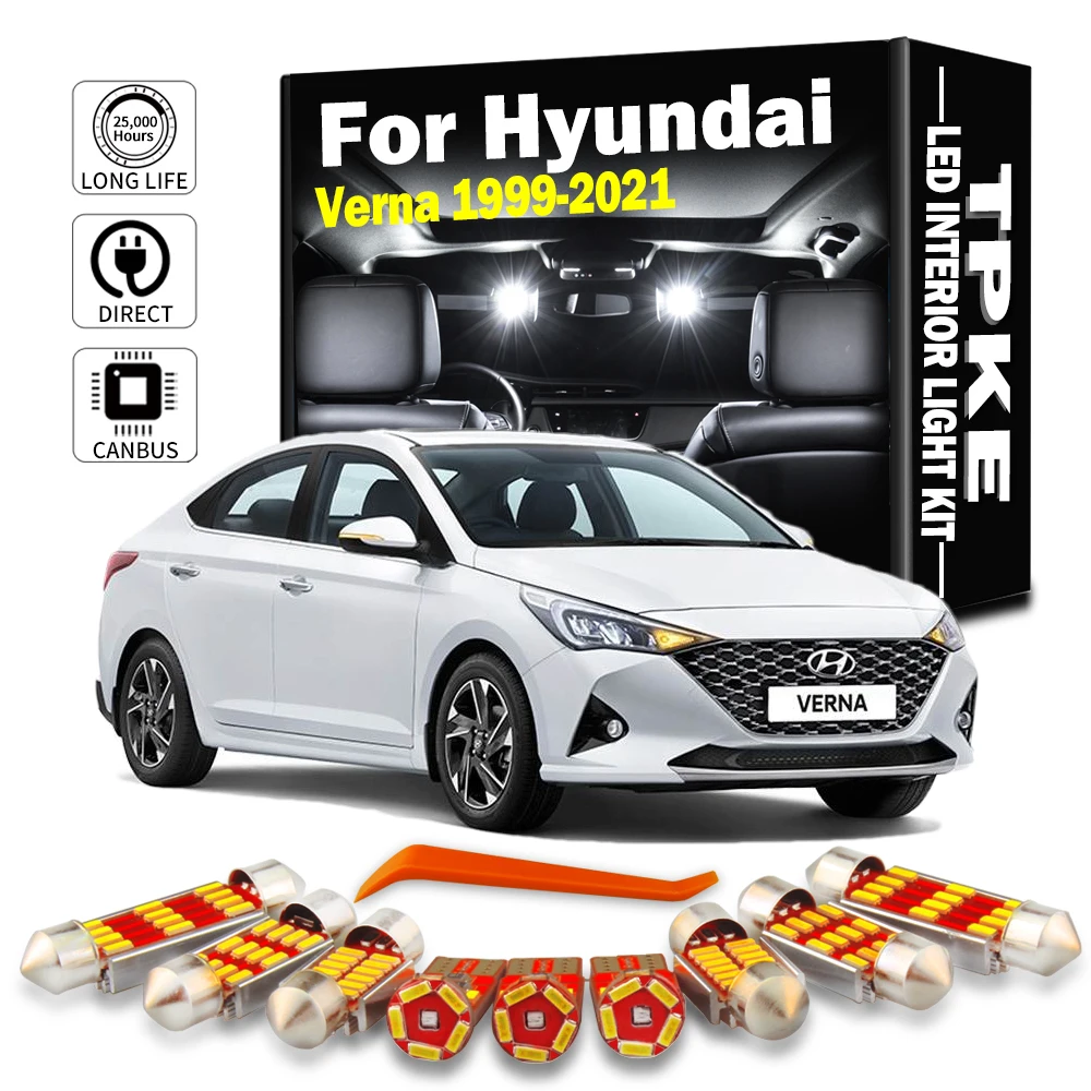Tpke Canbus Led Interior Map Dome Light Kit For Hyundai Verna 1999-2015 ...