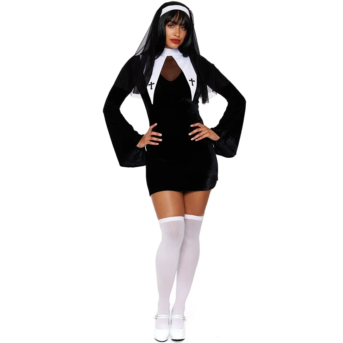 Disfraces-de-Cosplay-de-monja-para-mujer-vestido-de-fantas-a-de-diosa ...