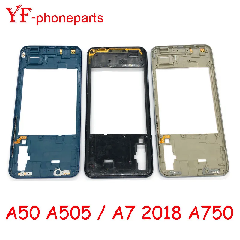 10pcs Middle Frame For Samsung Galaxy A50 A505 Back Cover Battery Door ...