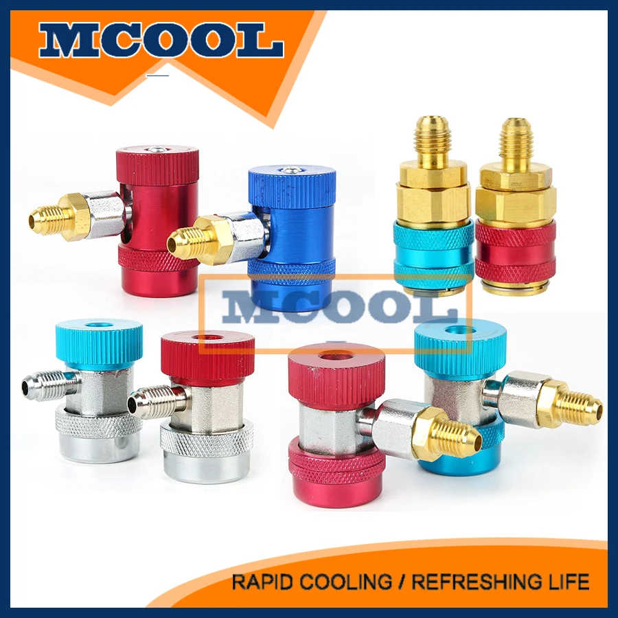 Freon R1234YF/R134A Auto Car Quick Coupler Connector Brass Adapters Air ...