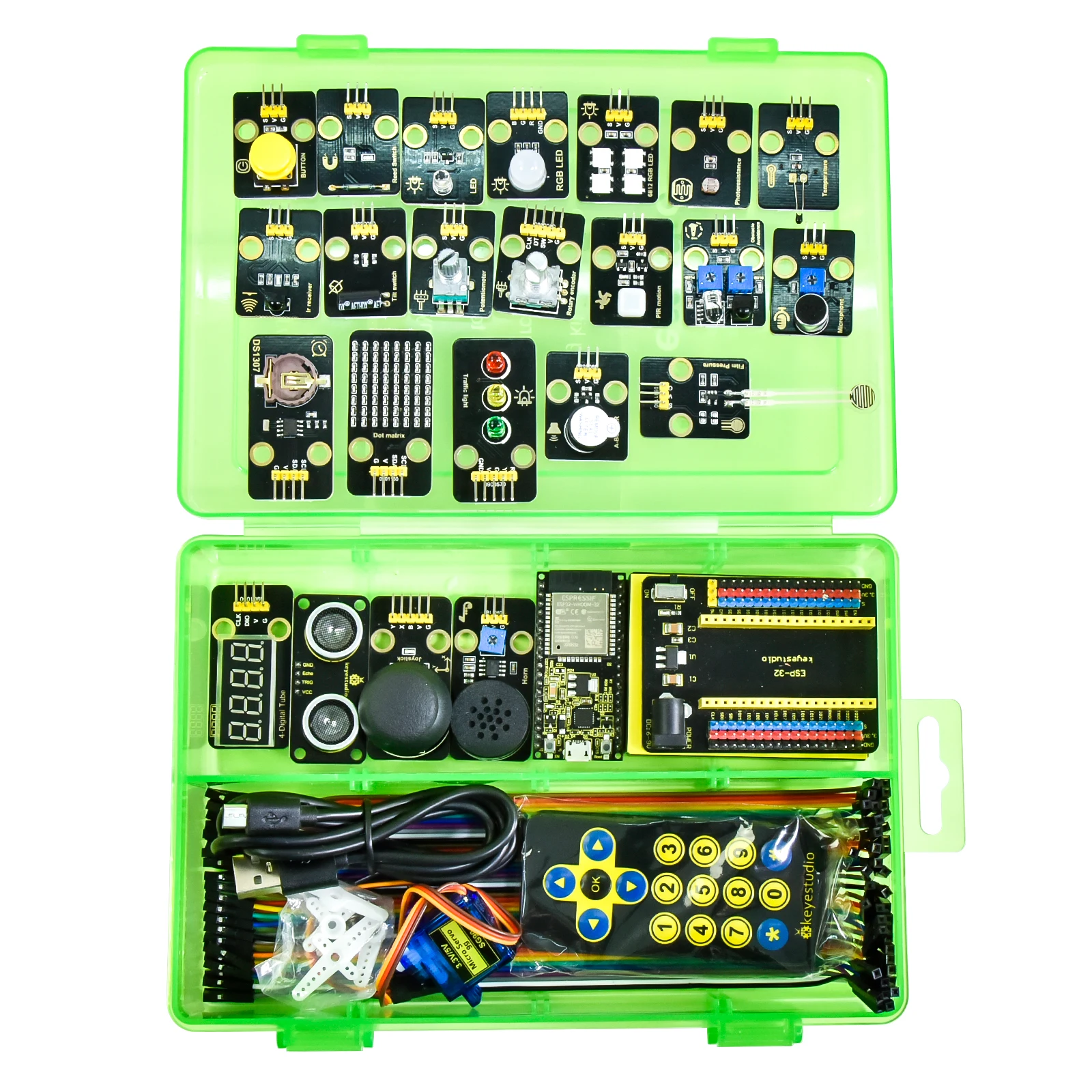 Keyestudio-Kit-de-Sensor-24-en-1-ESP32-con-placa-para-Arduino-Kit-de ...