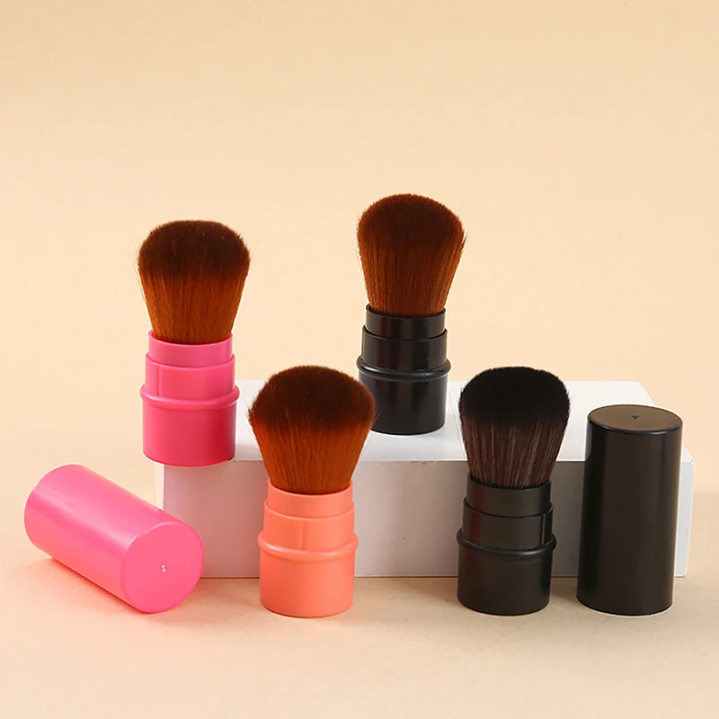1PCS Retractable Single Blush Brush With Cover Loose Powder & Setting ...