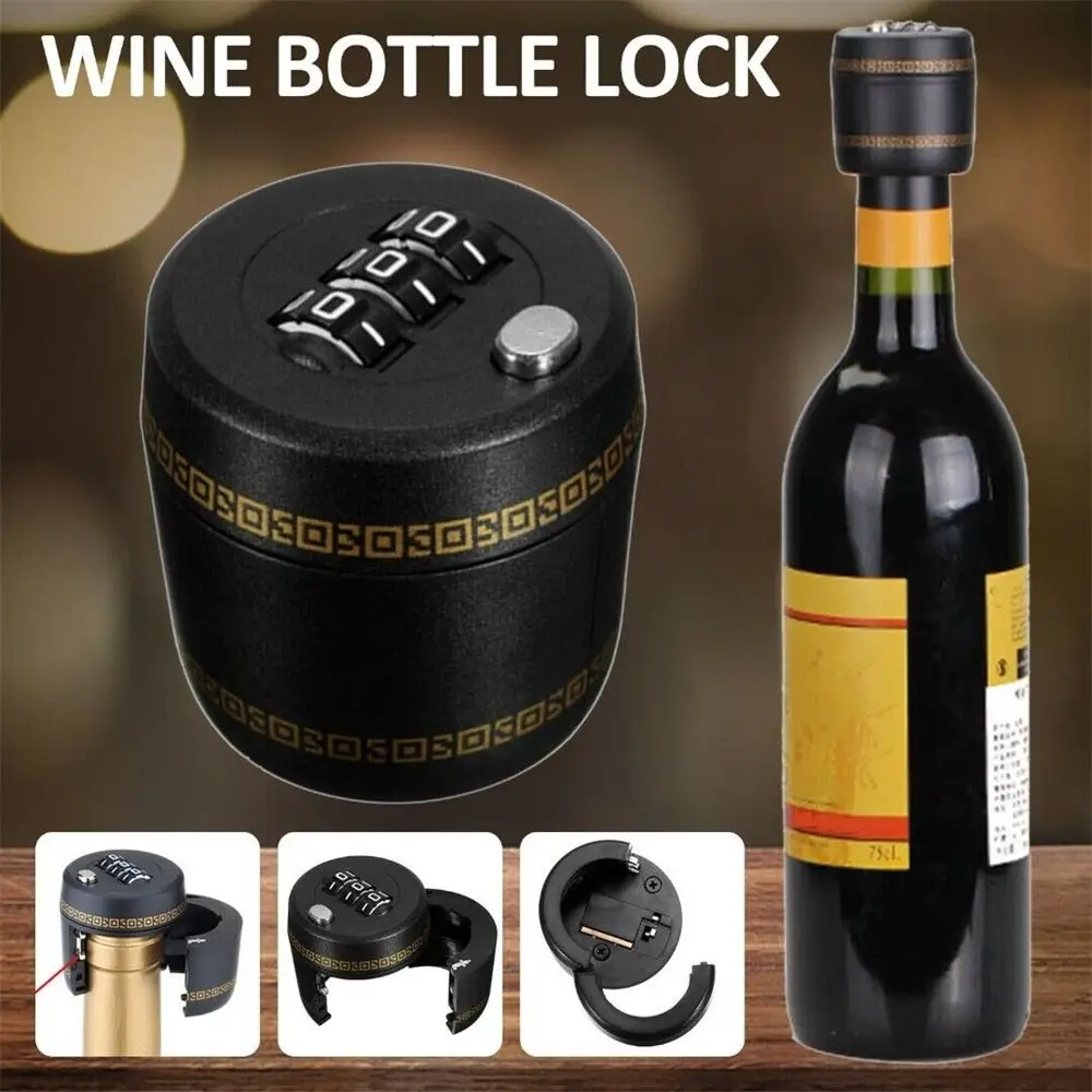 Bar-Bottle-Cap-Sealer-Wine-Stopper-Wine-Bottle-Lock-Password-Protected ...