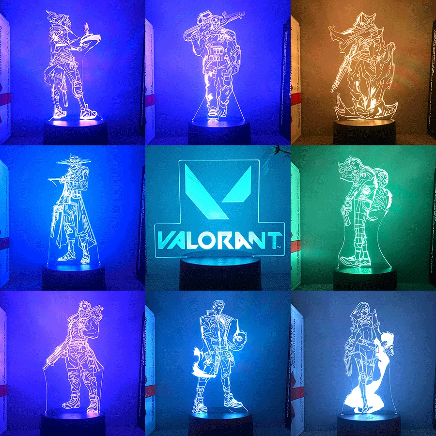 23-Modelle-Valorant-Valor-ant-Figur-3d-LED-Lampe-f-r-Schlafzimmer-alle ...