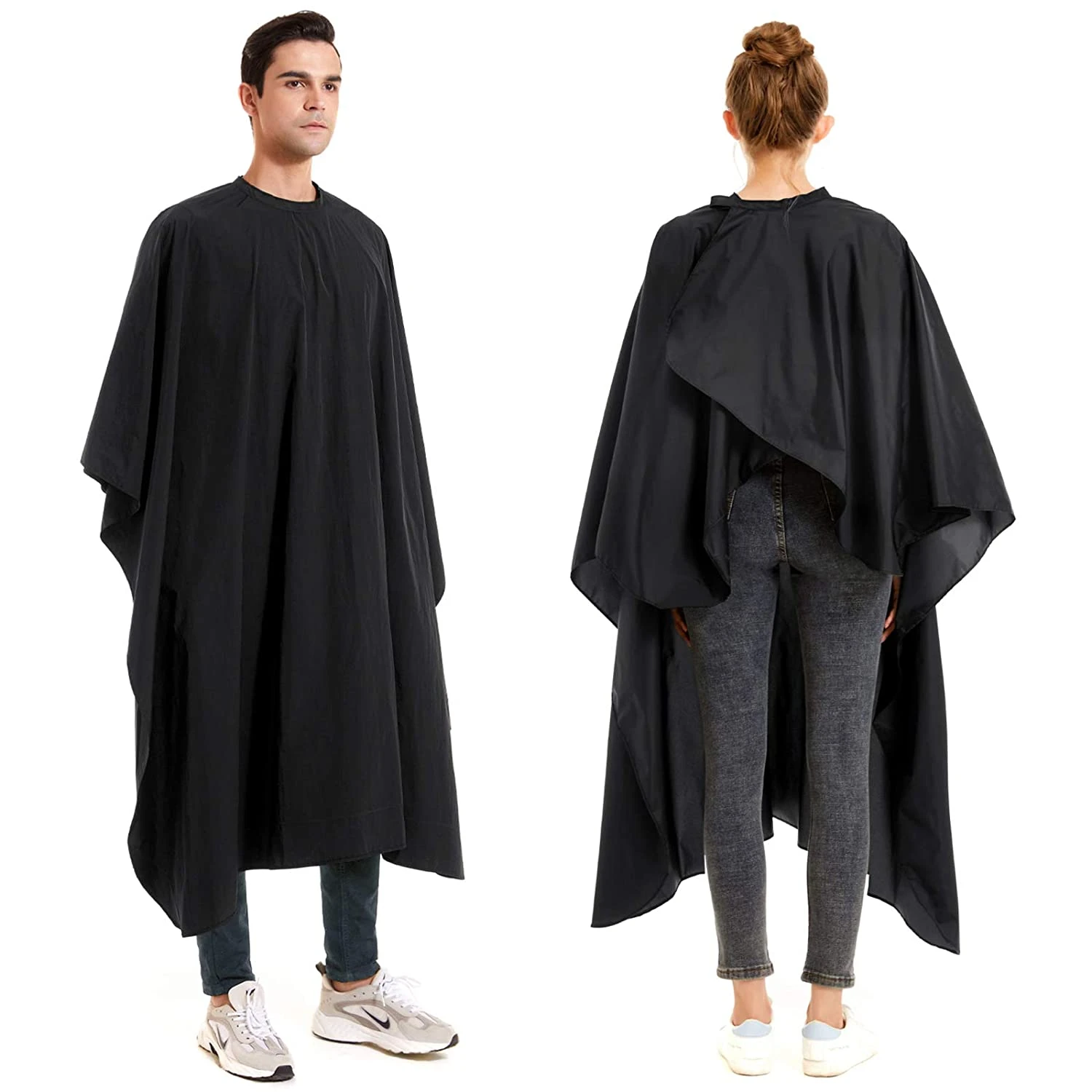 Professional Hairdressing Salon Nylon Cape with Closure Snap Barber ...