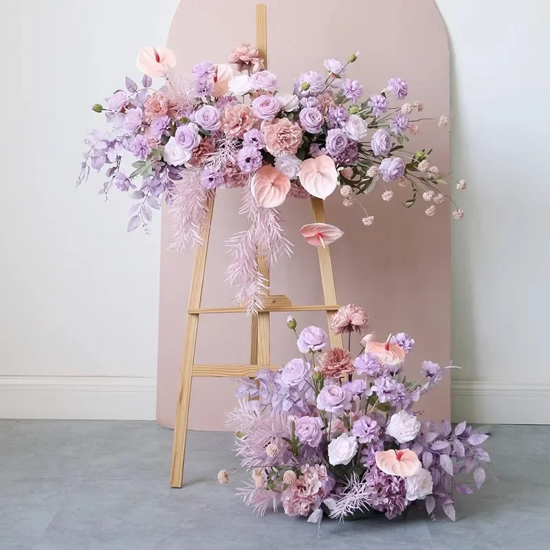 Wedding Props Flower Row Arrangement Artificial Welcome guests Arch ...