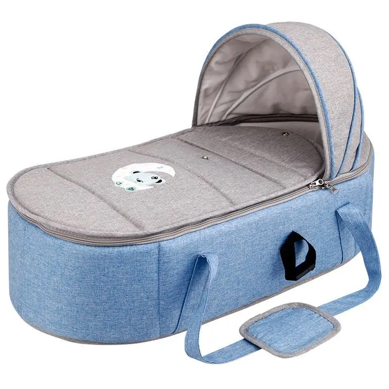 Modern Portable Metal Baby Cradle Bed Infant Carrying Basket For ...