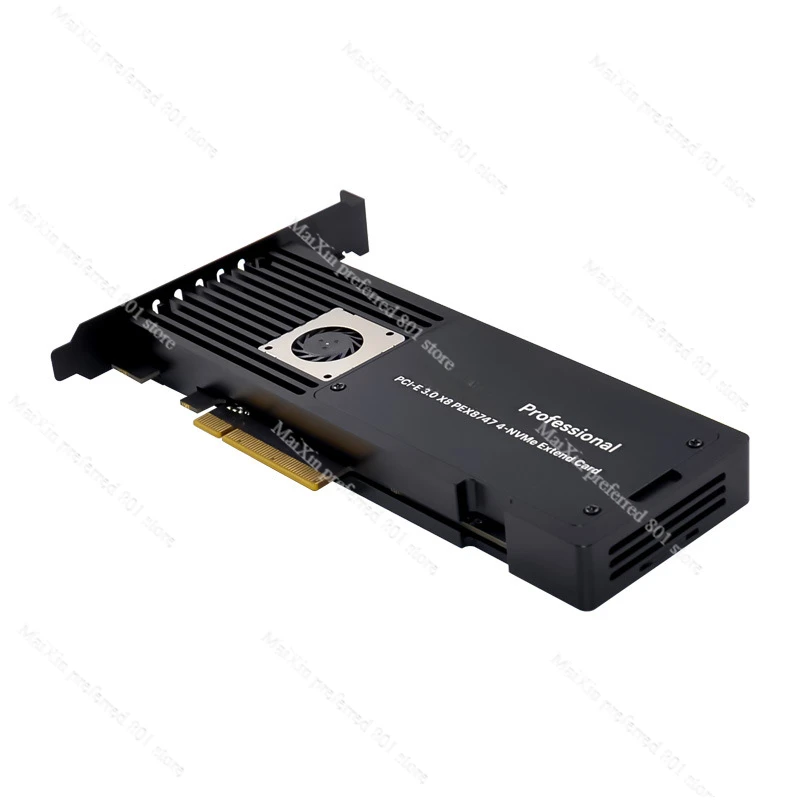 ST598 PEX8747 PCIe x8 Quad M.2 NVMe SSD Storage Expansion Card ...